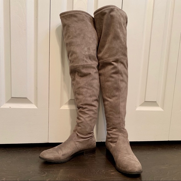 DSW | Shoes | Thigh High Tan Suede Boots | Poshmark